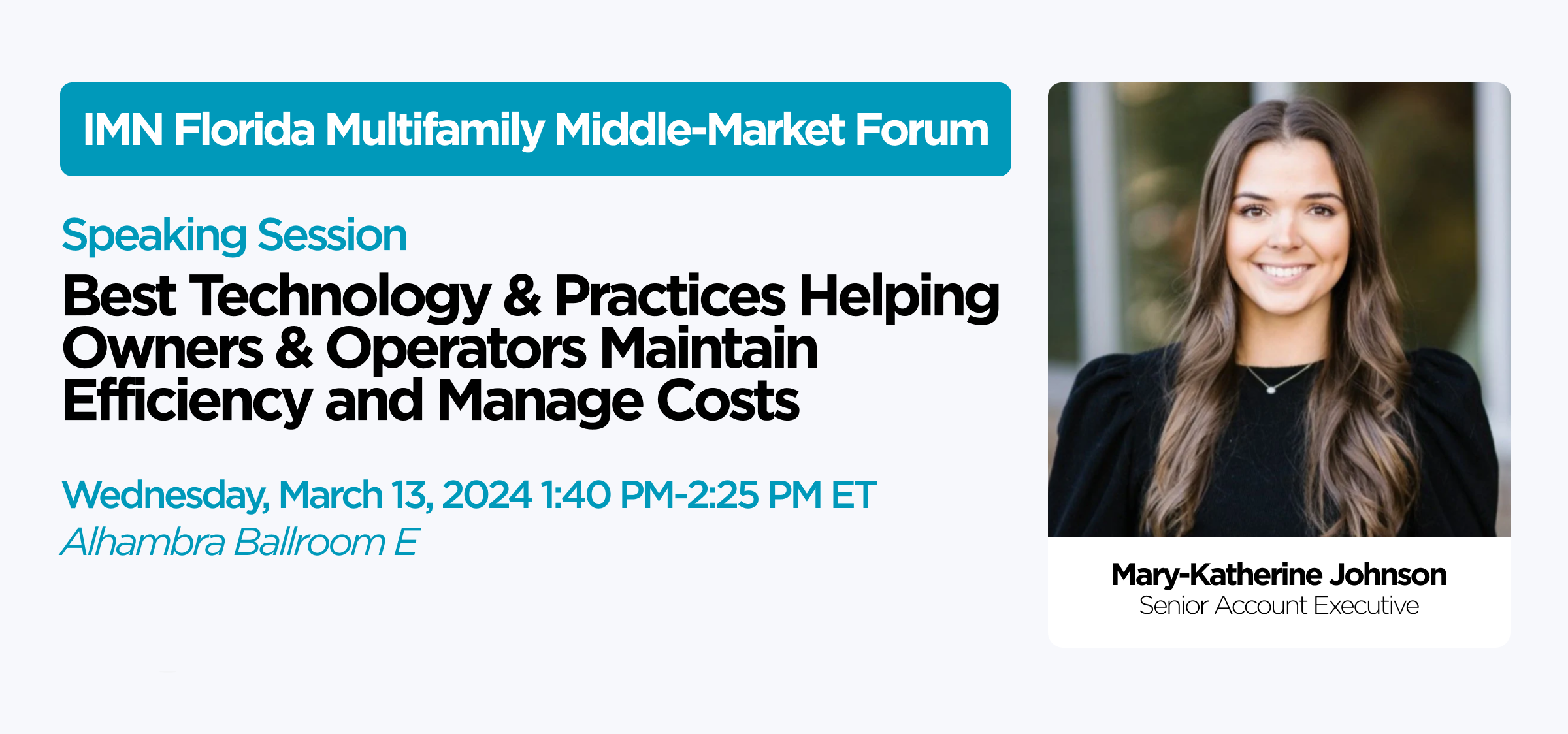 Meet us at IMN Florida